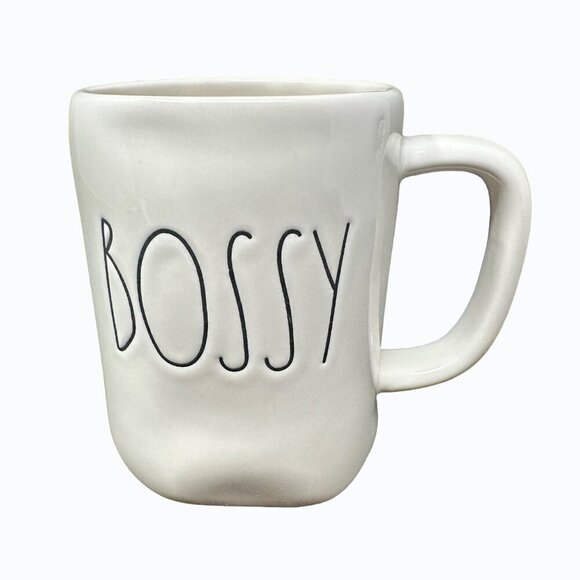 Rae Dunn | Dining | Rae Dunn Bossy Mug Ceramic Large Coffee Cup Magenta ...